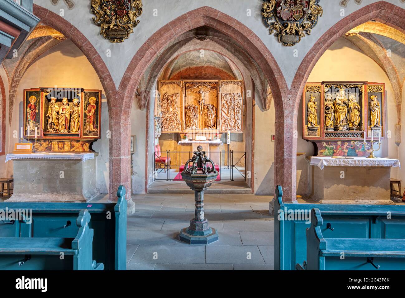 Riemenschneider wooden altar of St. Peter and Paul Church in Detwang ...