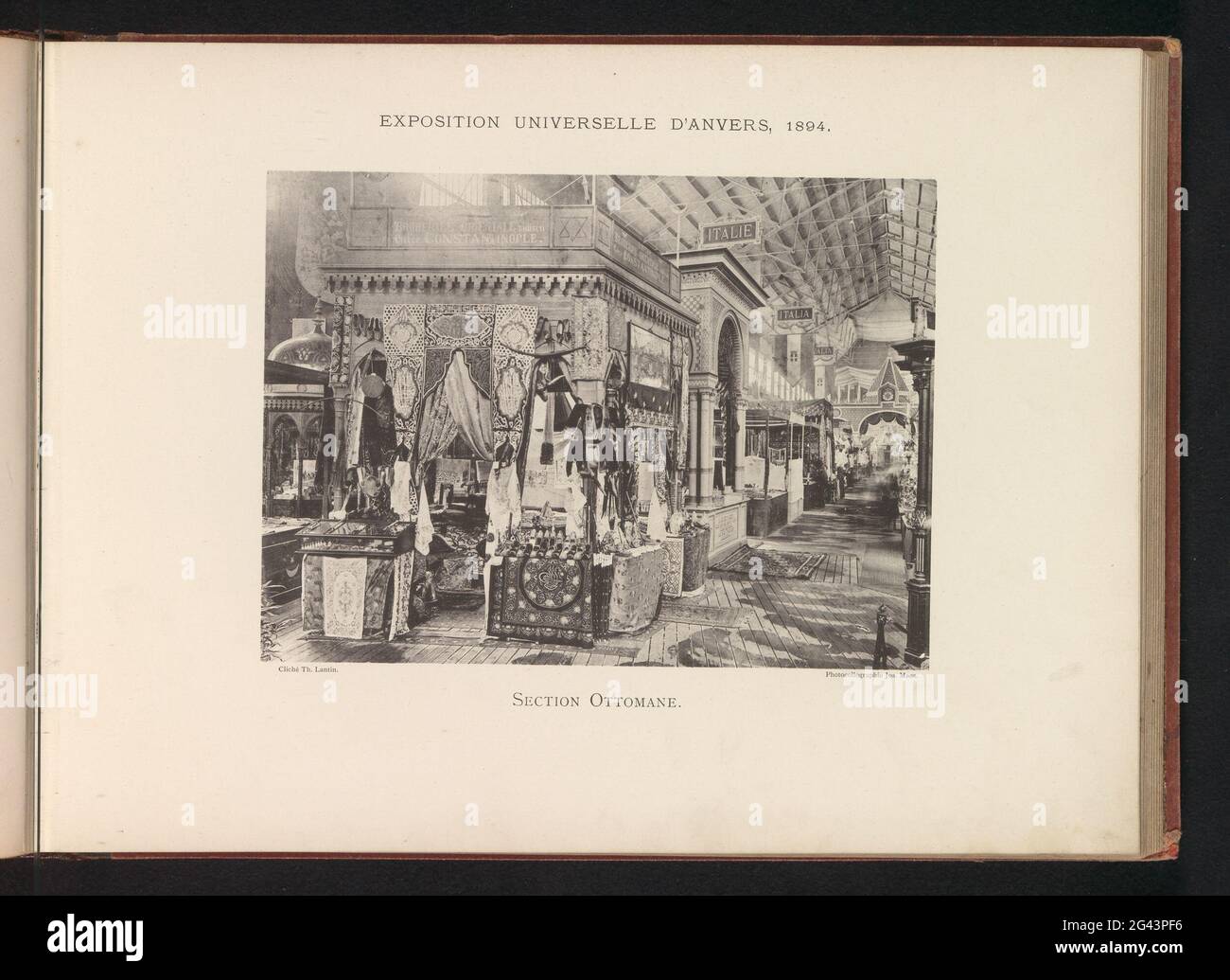 Exhibition of Ottoman objects during the World Exhibition in Antwerp ...
