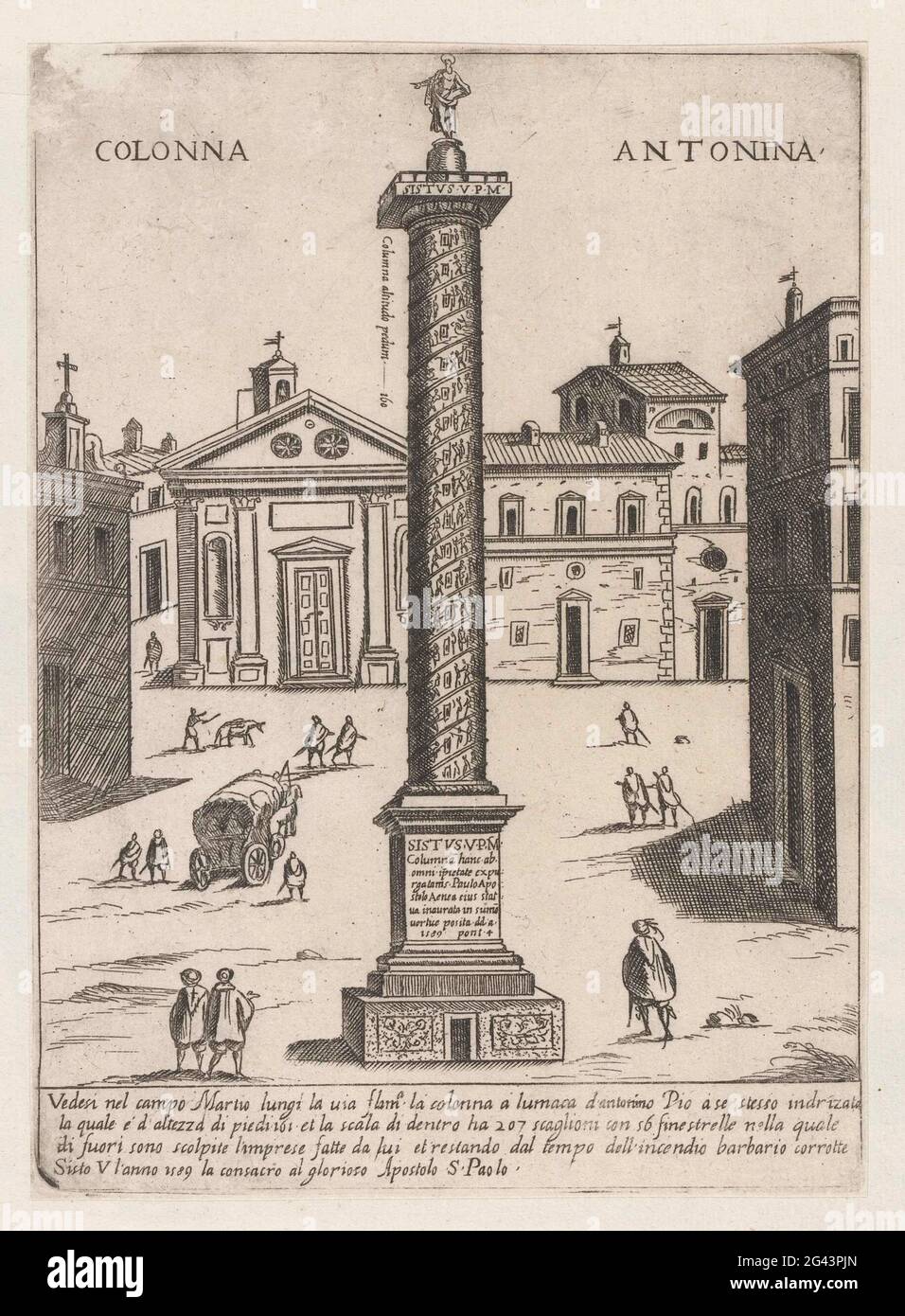Column of Antoninus Pius in Rome; Colonna Antonina; Roman monuments ...