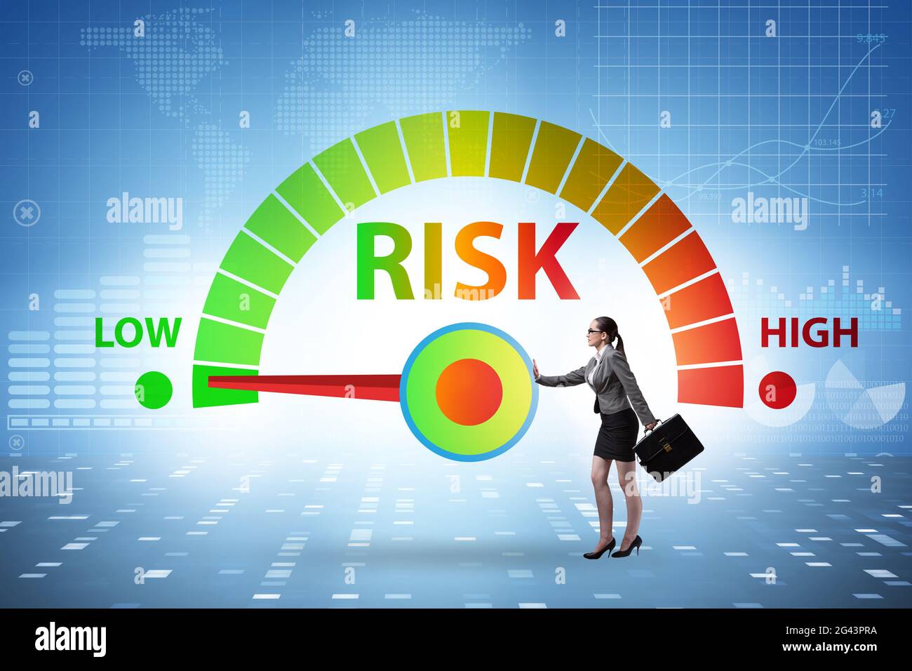 Risk management measure meter hi-res stock photography and images - Alamy