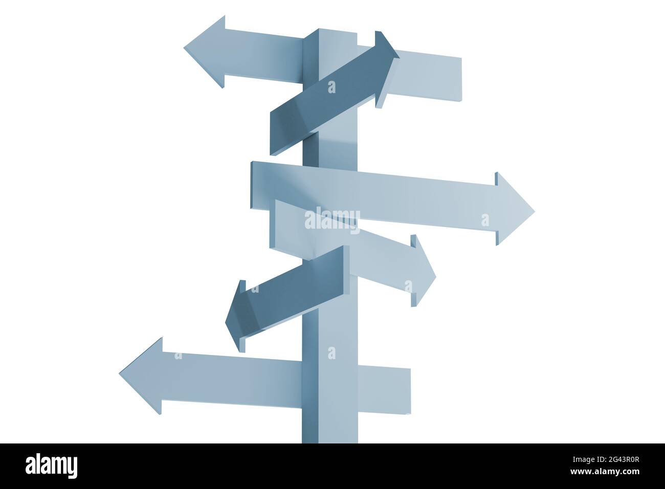 Road direction side in navigation concept - 3d rendering Stock Photo ...