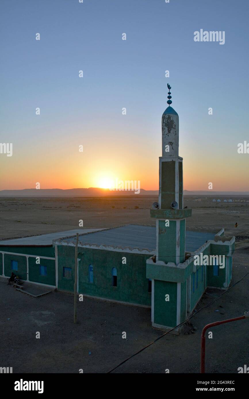 Ethiopia; Afar region; on the edge of the Danakil Desert; Mosque on the ...