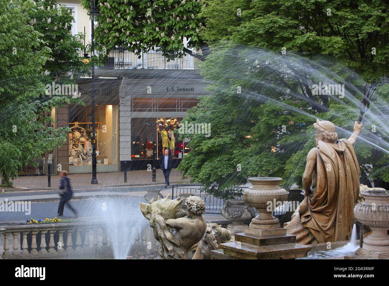 Neptune Fountain on the Promenade, Cheltenham Stock Photo - Alamy