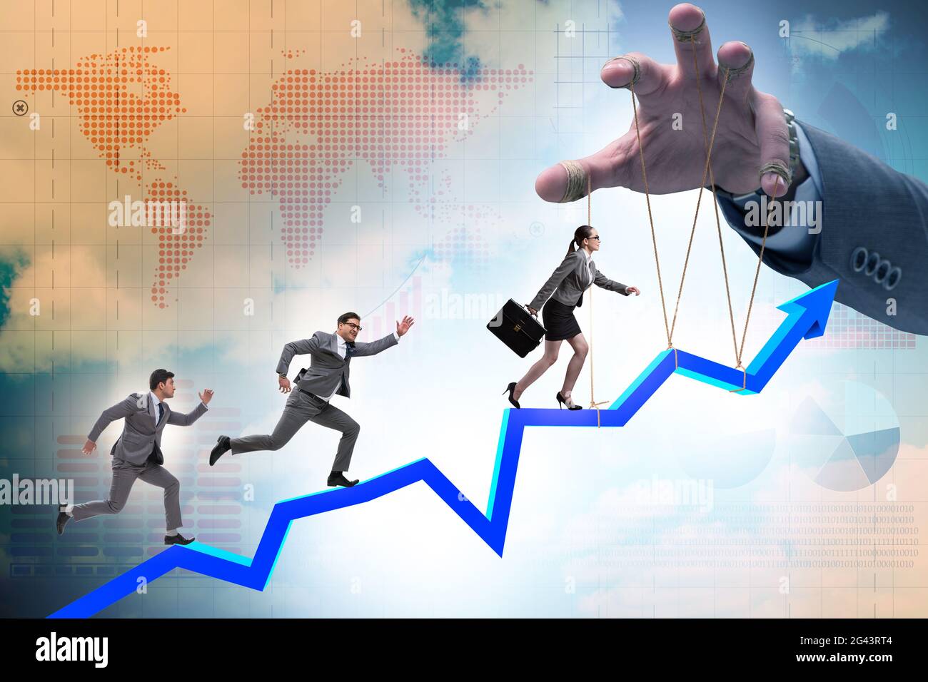 Concept of supporting economic growth in economy Stock Photo - Alamy