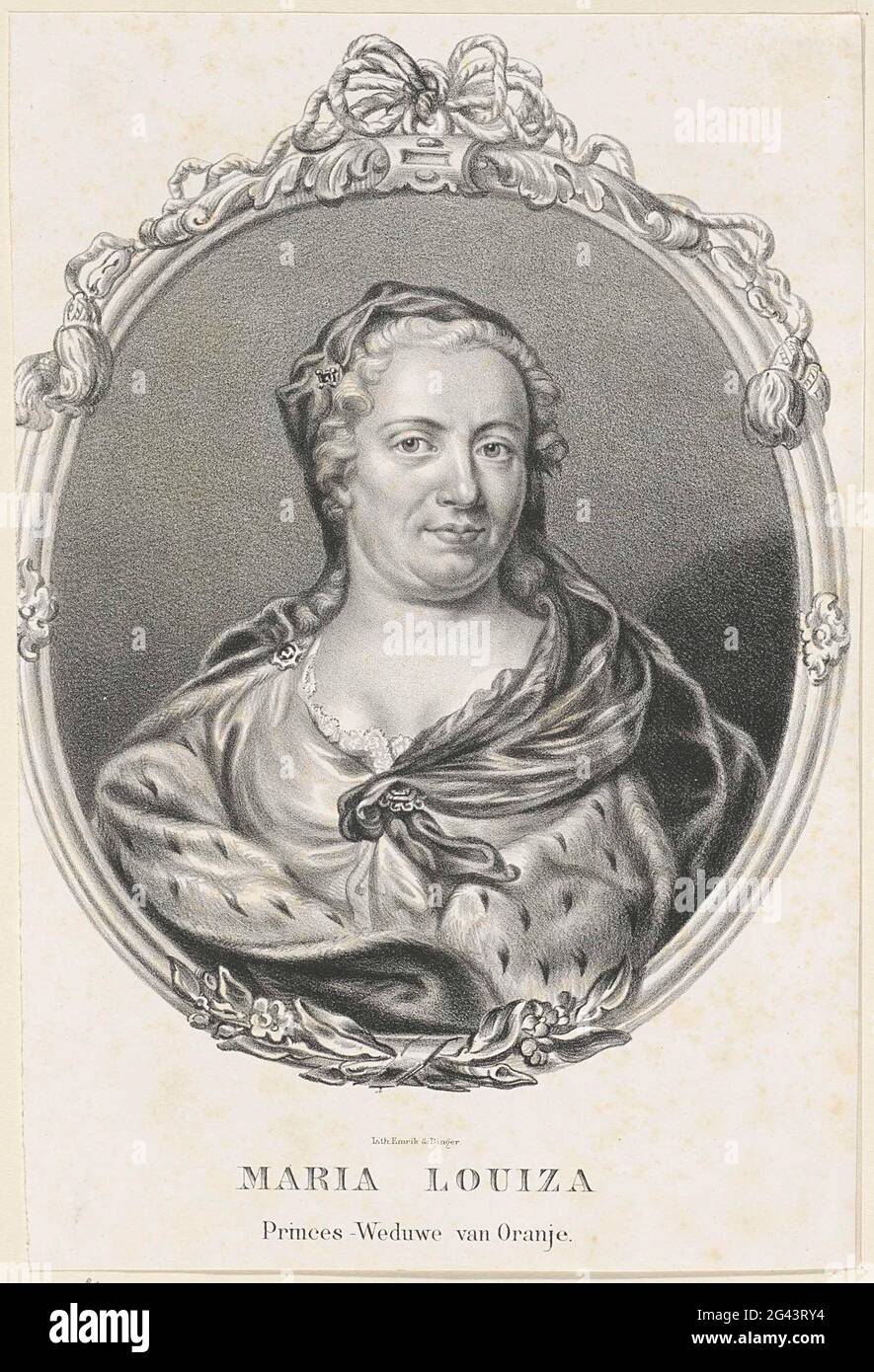 Portrait of Maria Louisa van Hessen-Kassel. Portrait of Maria Louisa in ...