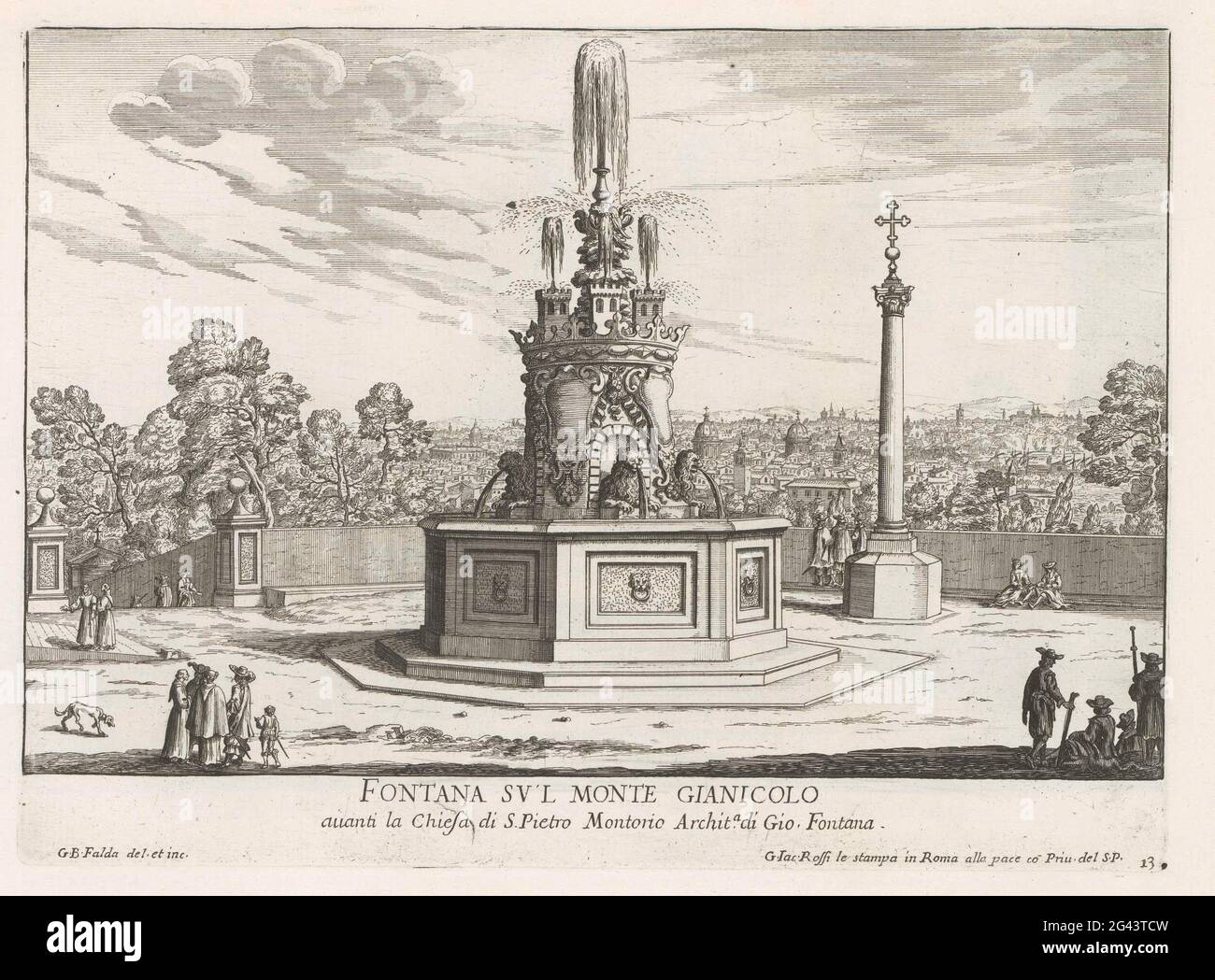 Fontana sul monte gianicolo hi-res stock photography and images - Alamy