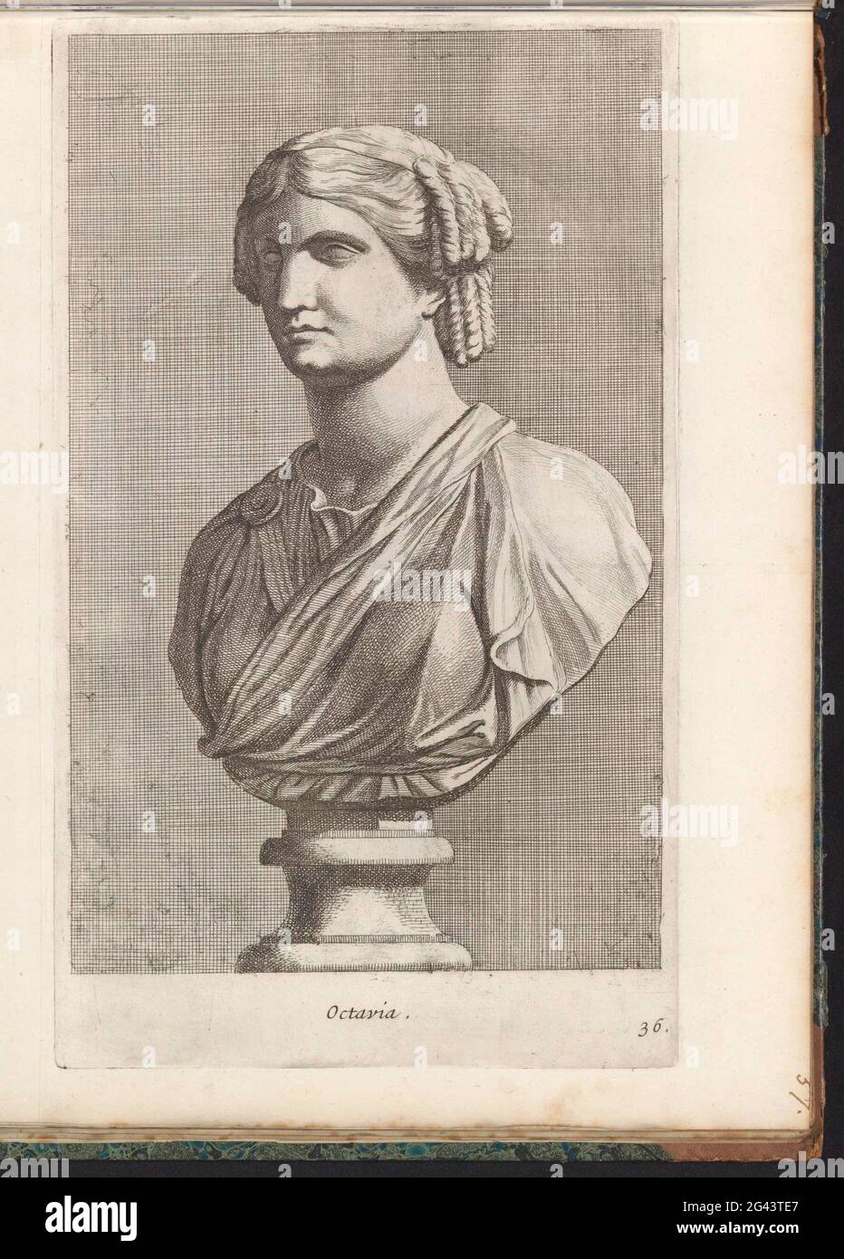 Bust of octavia; Octavia. Classic bust of a young woman. The hair in ...