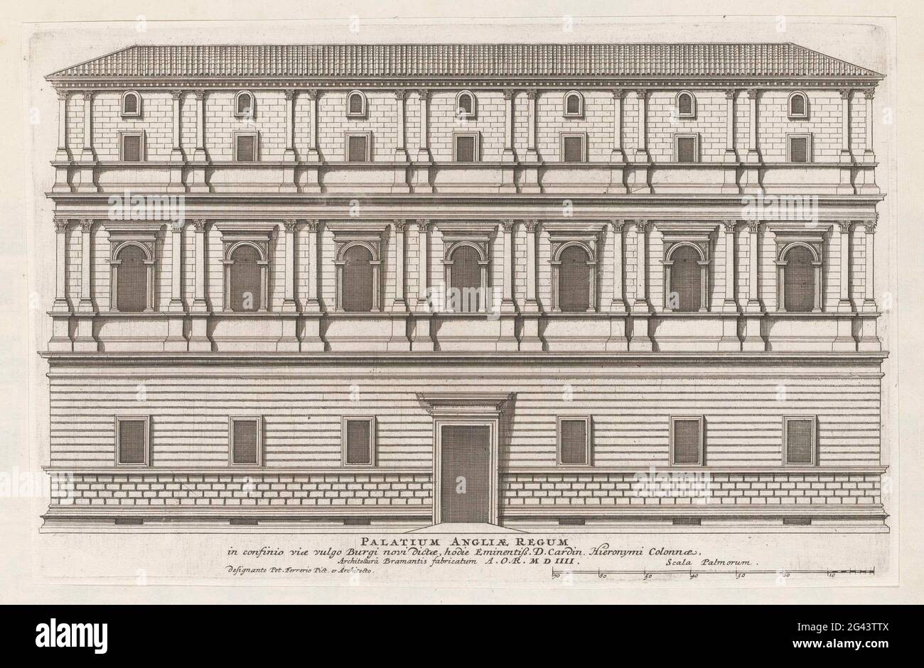Façade of Palazzo Torlonia in Rome; Palatium Angliae Regum; Roman ...