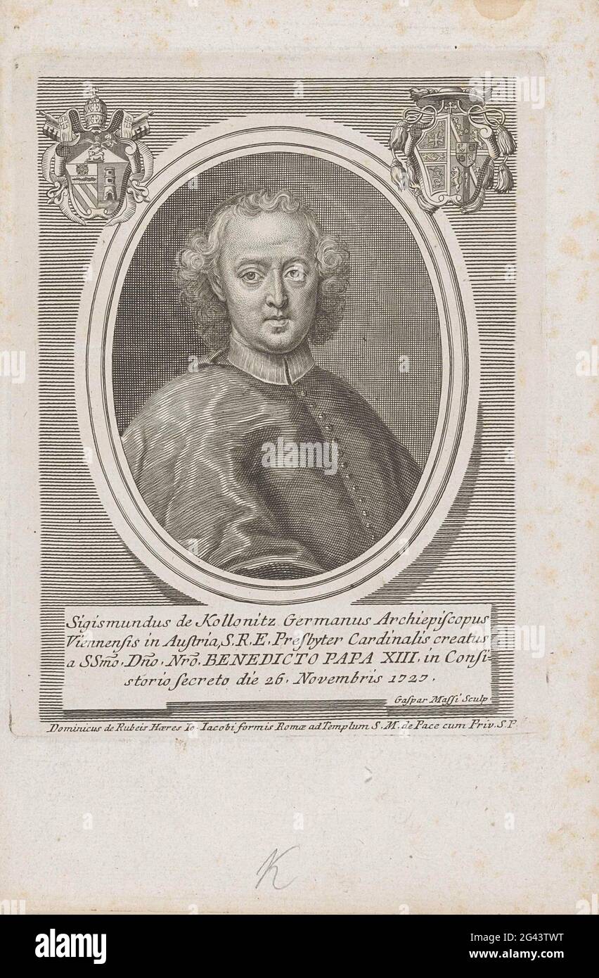 Portrait of Cardinal Sigismund von Kollonitsch; Portraits of cardinals ...