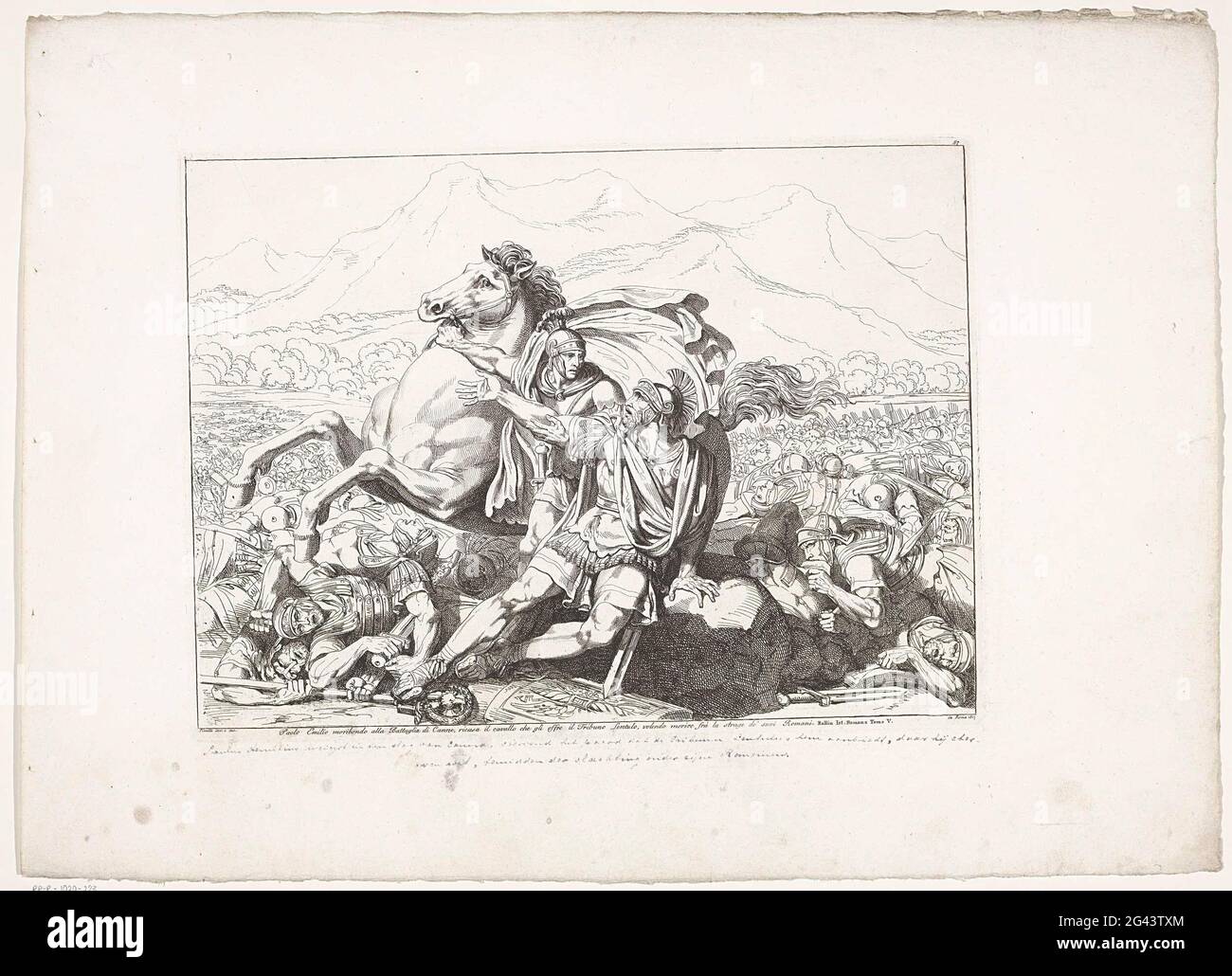 Death of Lucius Aemilius Paulus I; Paolo Emilio Moribondo Alla ...