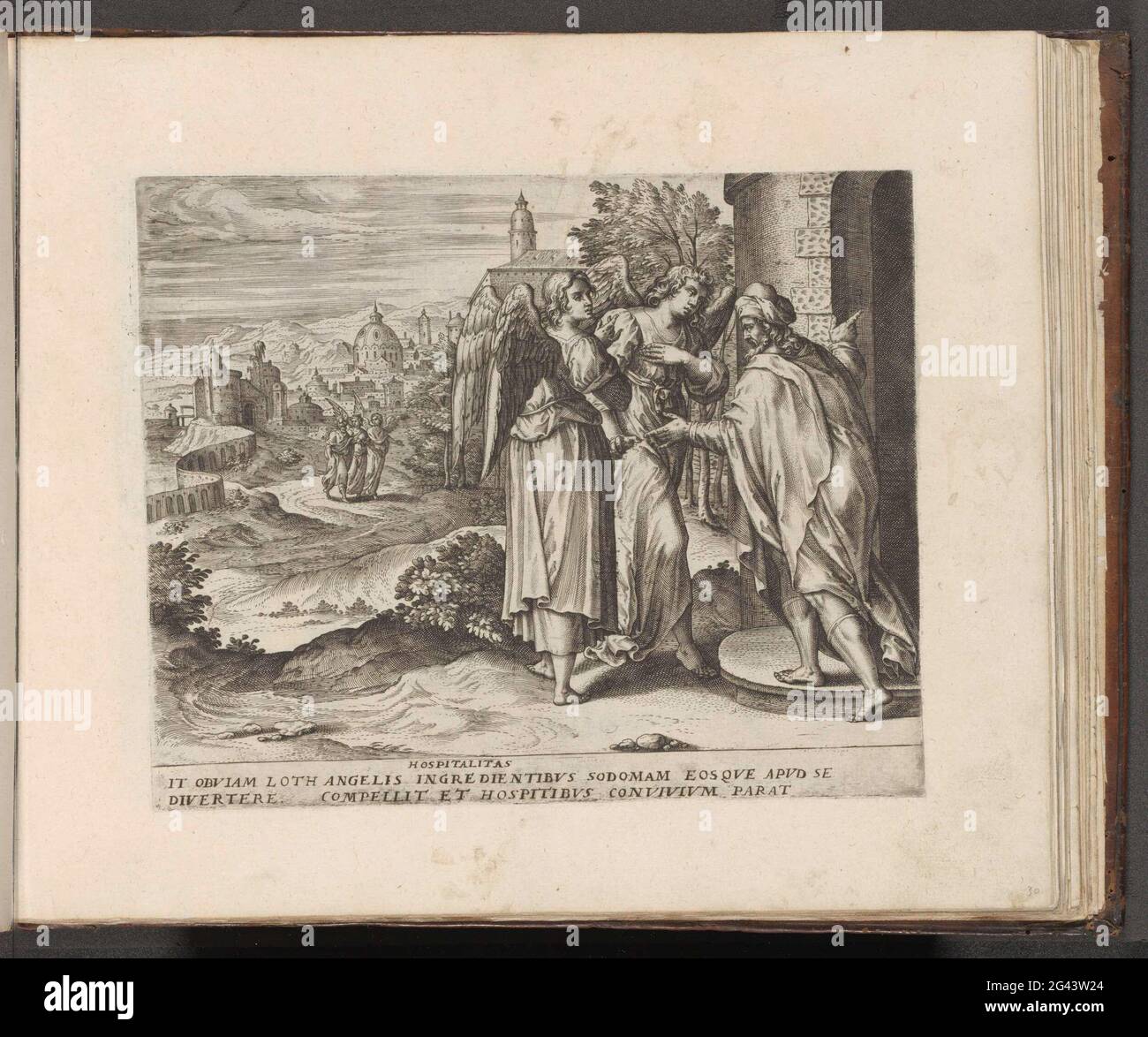 Lot and the two angels; Hospitalitas; History of Lot; Historia Loth ...