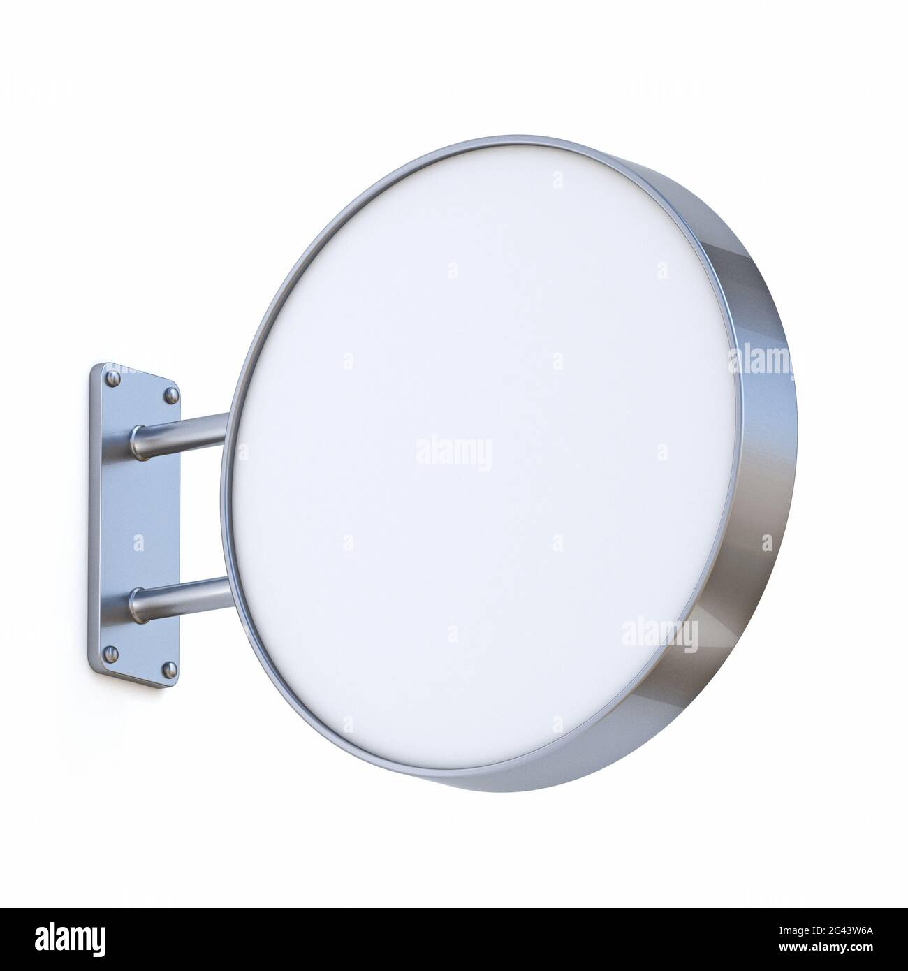 Blank round signboard advertising Cut Out Stock Images & Pictures - Alamy