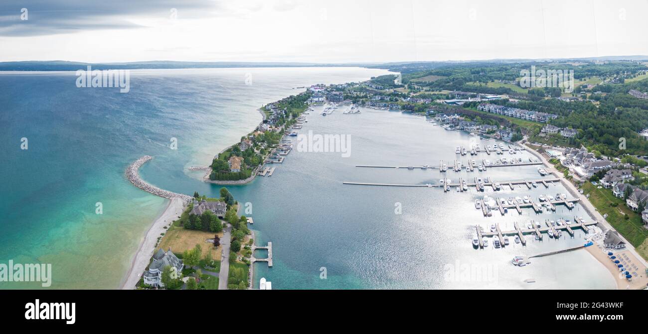 Bay Harbor Yacht Club Stock Photo - Alamy