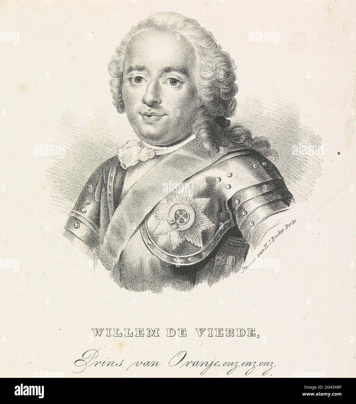 Portrait of Willem IV, Prince of Orange-Nassau. Portrait of Willem IV ...