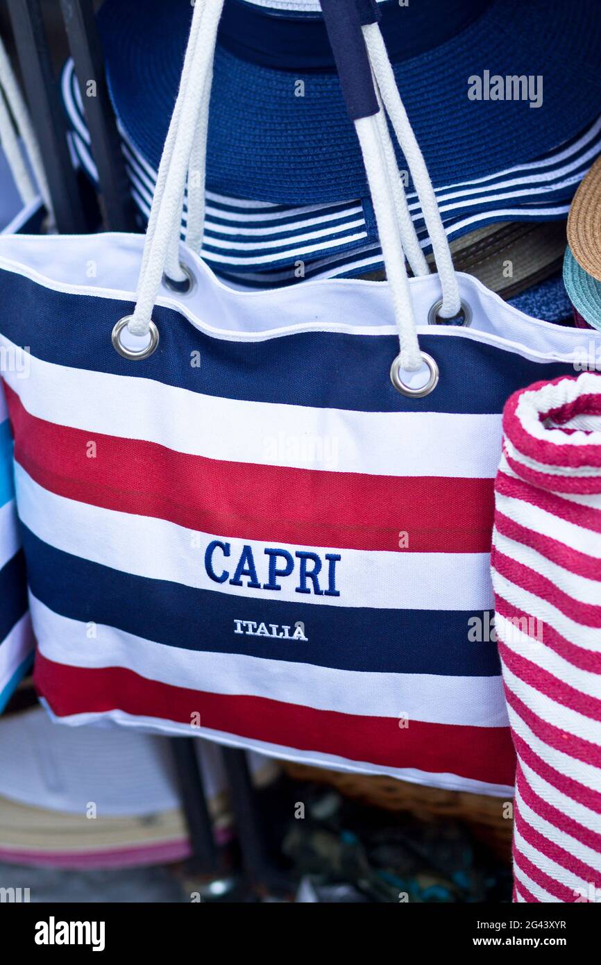 Detail of Capri-bag in Capri-Town, Italy Stock Photo - Alamy
