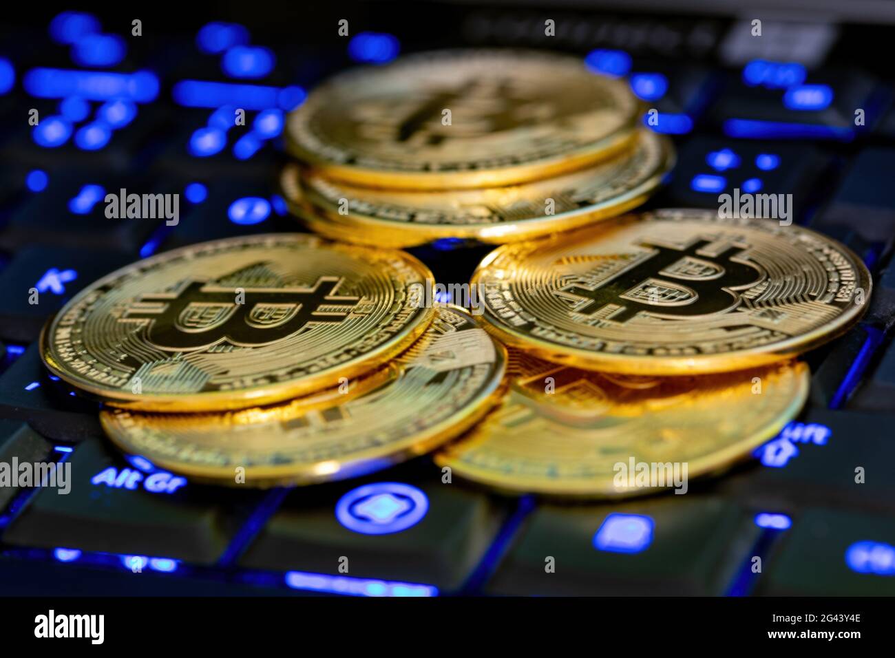 Bitcoin, new Virtual money concept Stock Photo - Alamy