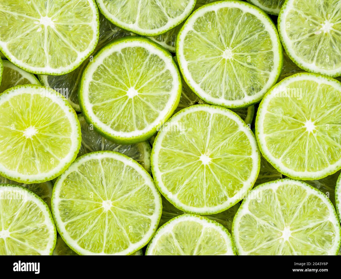 Full frame of green lime slices Stock Photo - Alamy