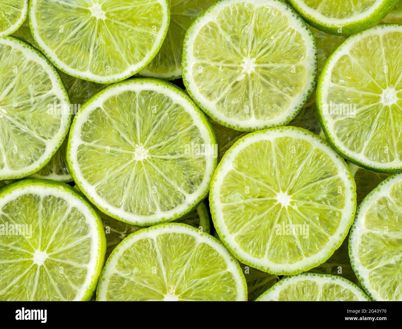 Full frame of green lime slices Stock Photo - Alamy
