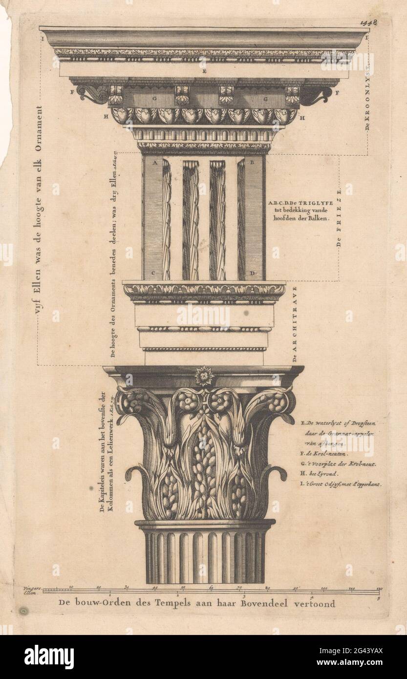 Head frame and capital of Temple of Solomon in Jerusalem.; The ...