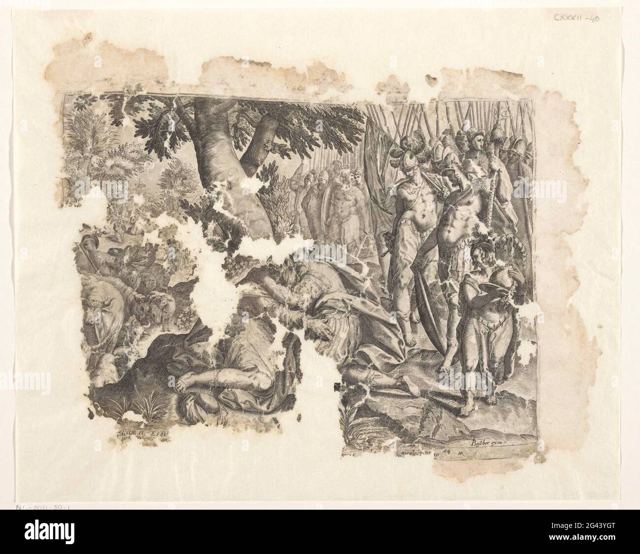 Reconciliation from Jakob and Esau. The Esau and Jacob brothers embrace ...