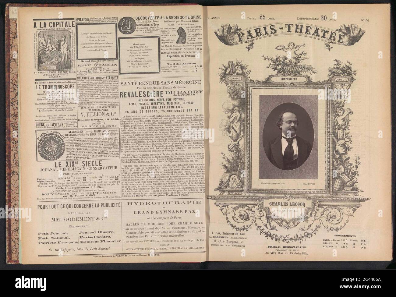 Portrait of charles lecocq hi-res stock photography and images - Alamy