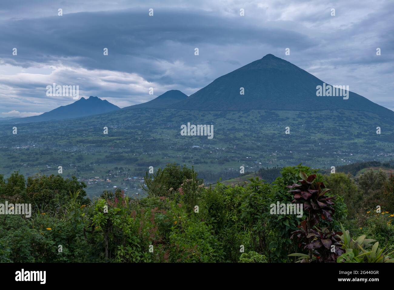 Virunga volcano view hi-res stock photography and images - Alamy