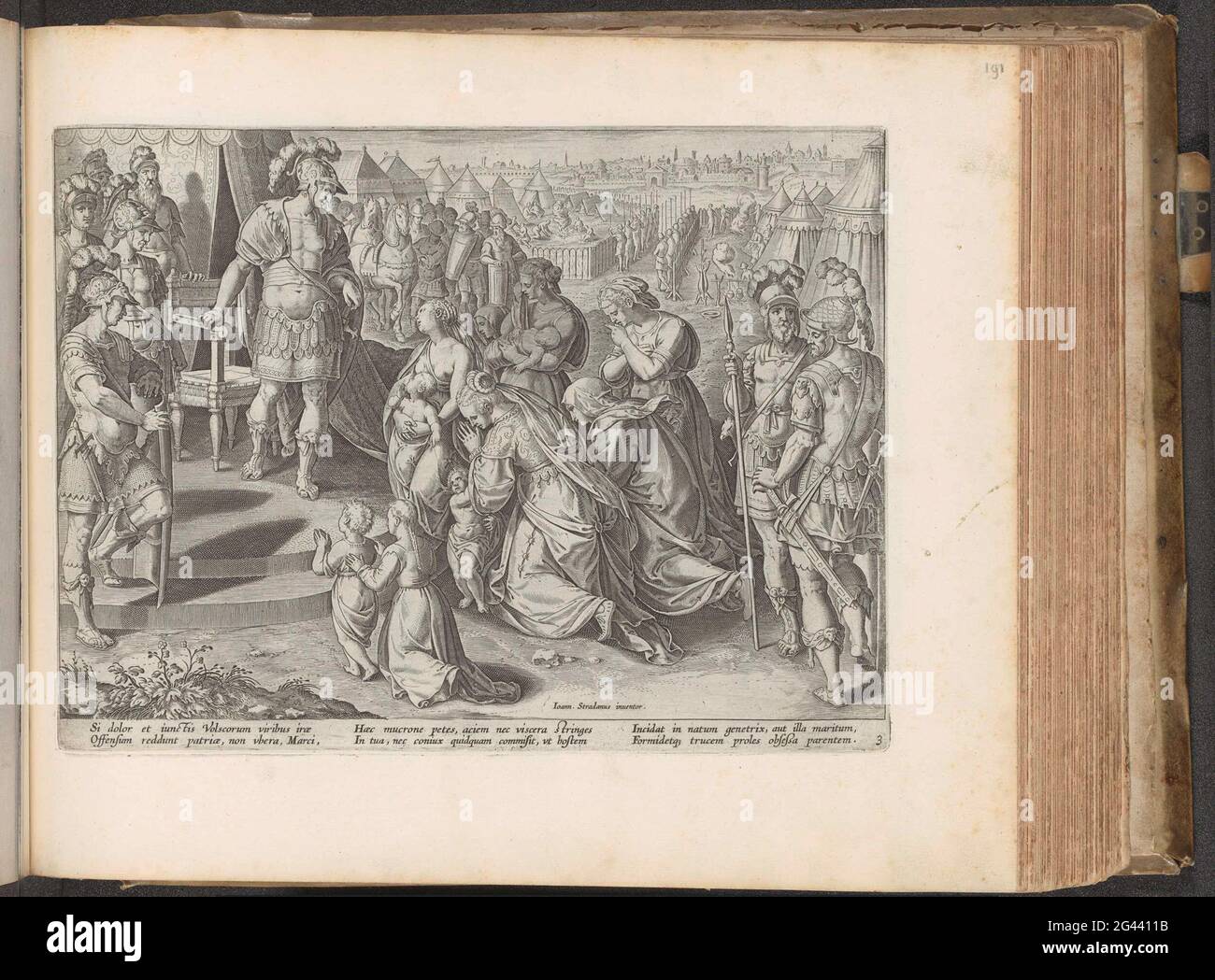 Veturia at the feet of Coriolanus; Famous Roman women; Den Grooten ...