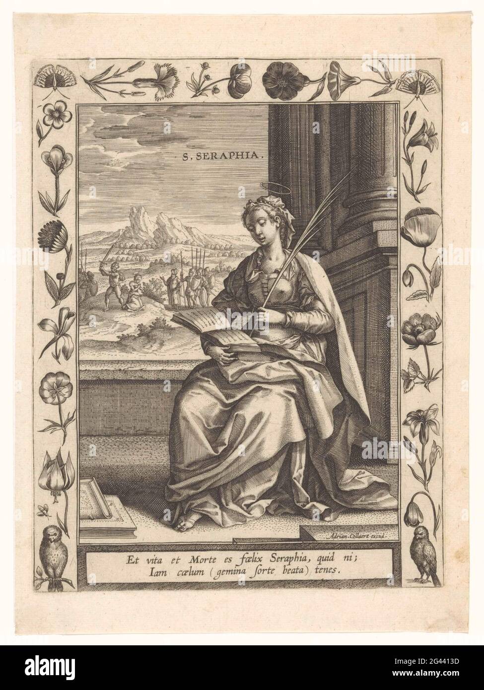 Saint Serafina. Saint Fina or Serafina. Part of a series of 24 ...