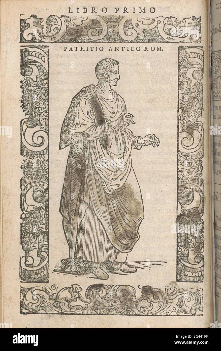 Romeins patricious to Toga; Patriano antiquo Rom. Old Habiti, and ...