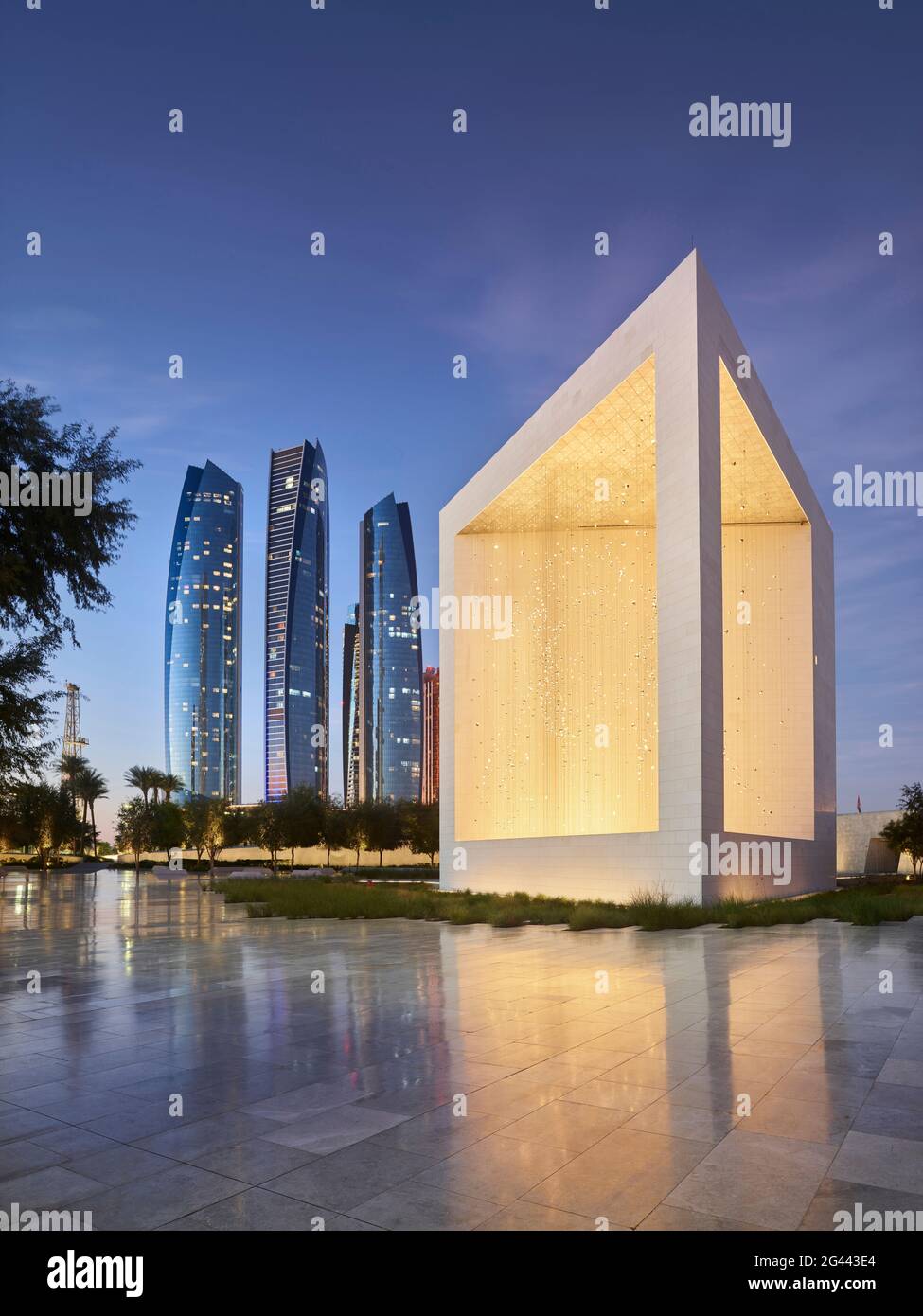 Sheikh Zayed Founder's Memorial, Etihad Towers, Abu Dhabi, United Arab ...