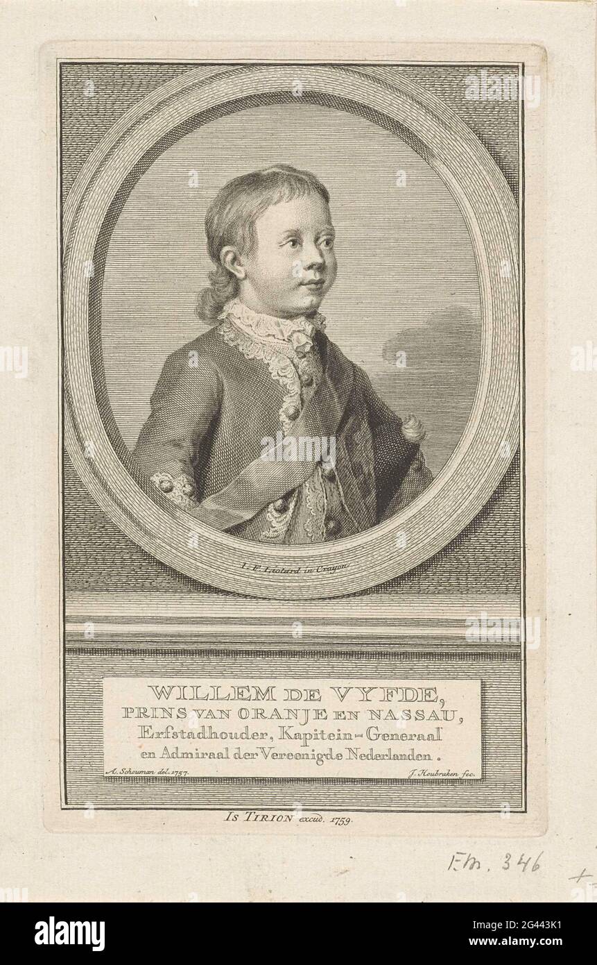 Portrait of Willem V, Prince of Orange-Nassau. Portrait of Willem V in ...