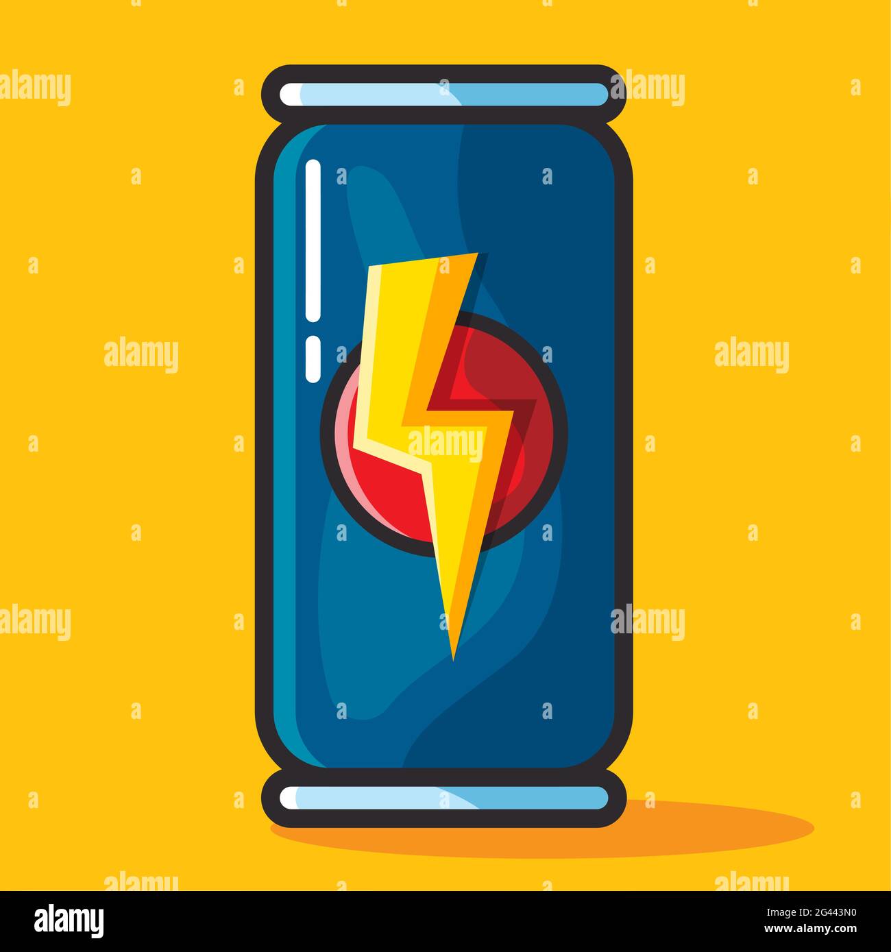 energy drink can vector illustration in flat style Stock Vector Image ...