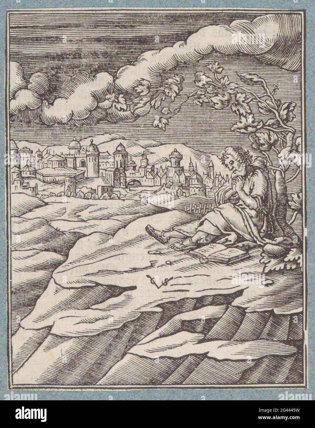 Jonah is under the wonder tree. Jonah sits overlooking the city of ...