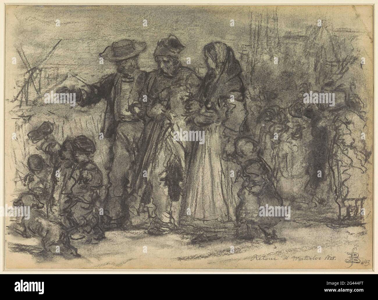 Home of an old soldier, after the battle of Waterloo; Return the ...