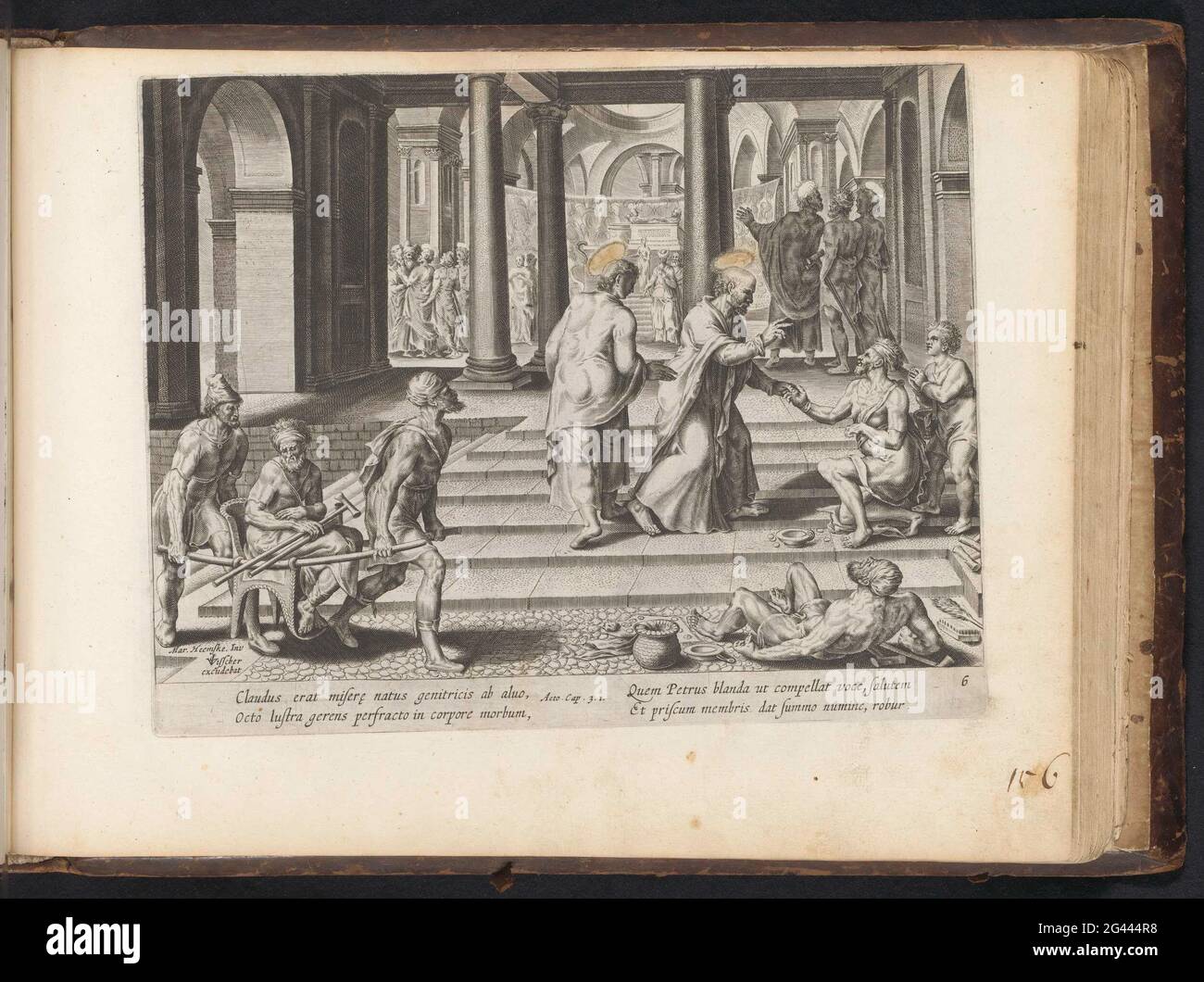 Petrus heals a paralyzed; Of the miracles of apostles; Acta Apostolorum ...