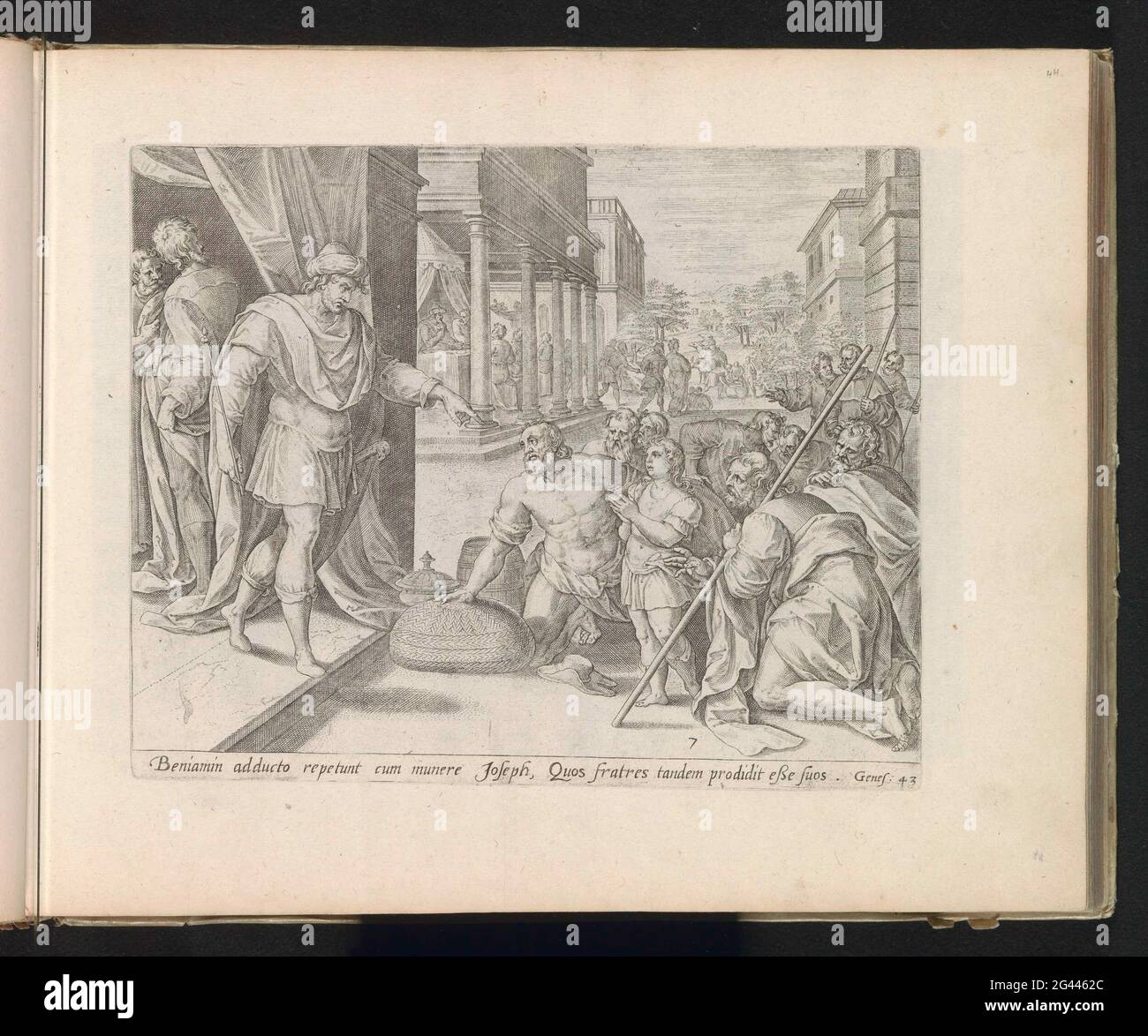 Joseph's brothers with Benjamin for Joseph; History of Joseph ...