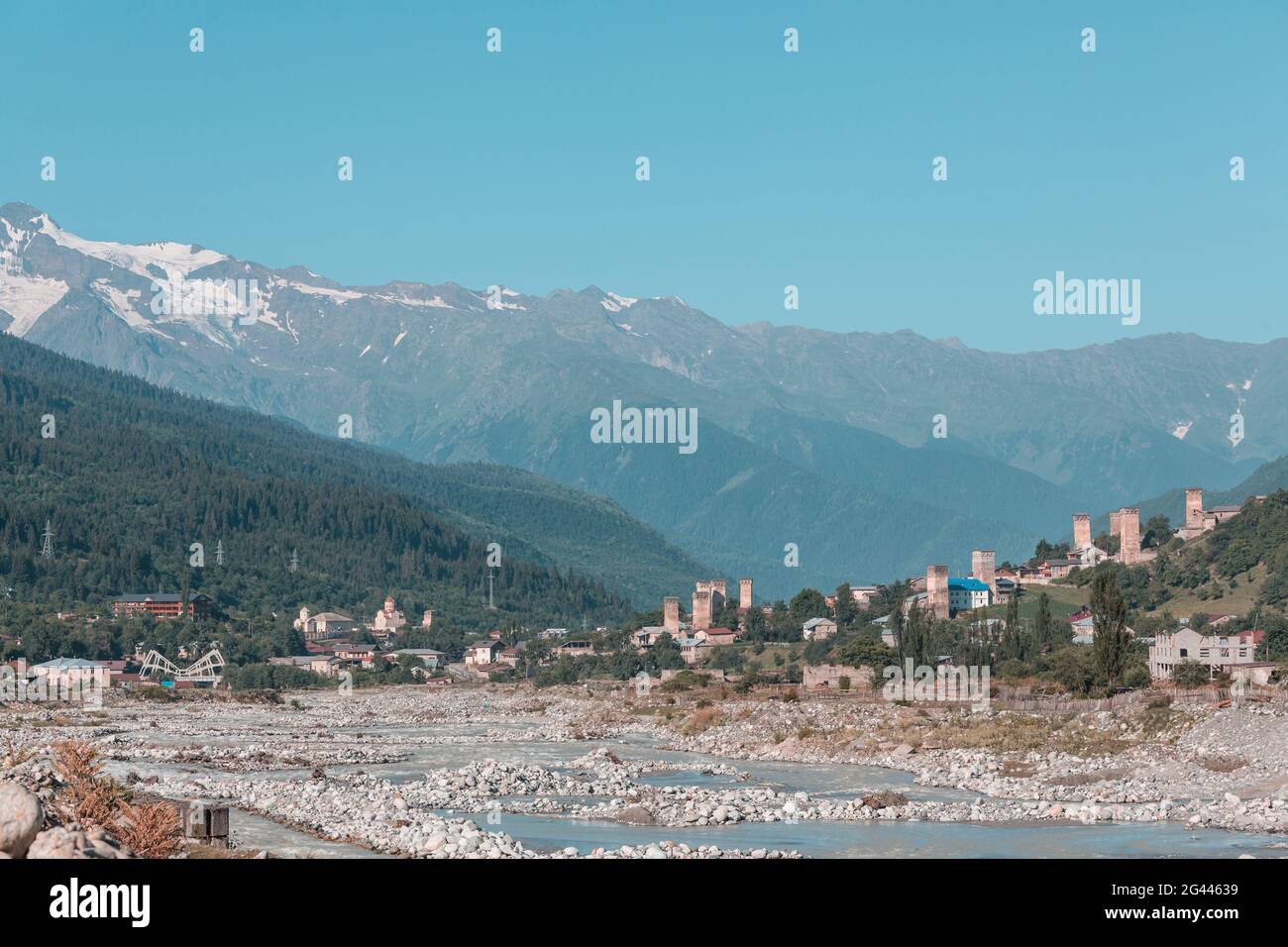 Svaneti mountains ushba mountain hi-res stock photography and images - Alamy