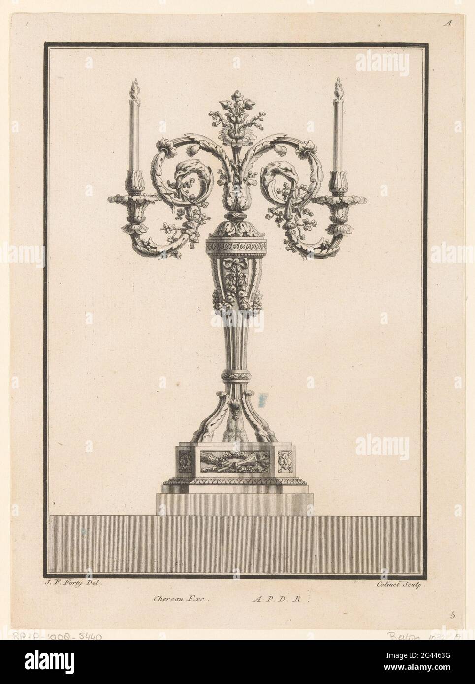 Girandole Met Vogelkoppen; A notebook of six girandoles for the use of ...