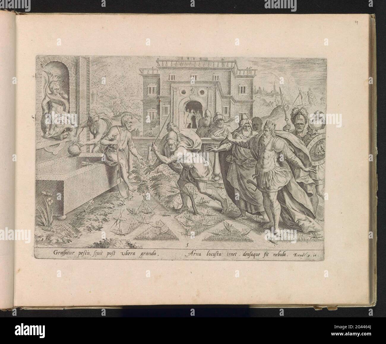 The seventh plague so there was hail hi-res stock photography and ...