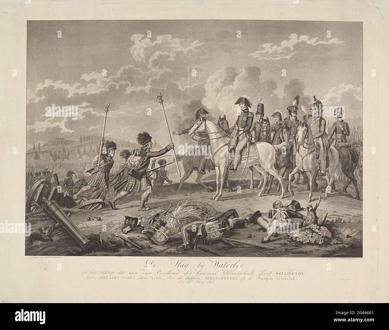 The battle of Waterloo. At the time that the General Field Marshal Lord ...