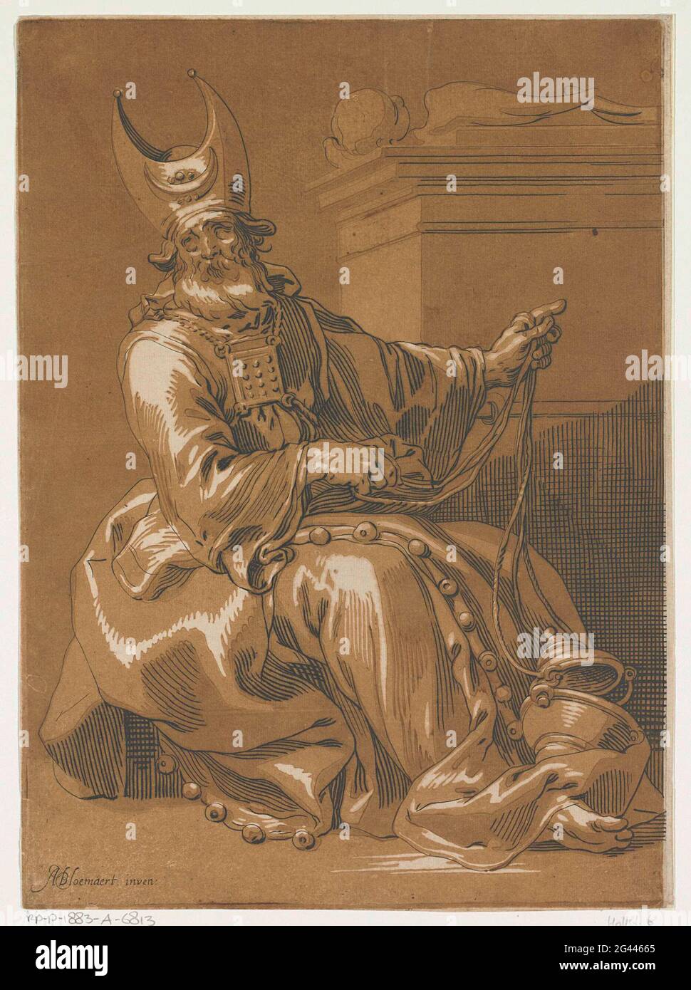 Aaron sitting at the ark of the covenant Stock Photo - Alamy