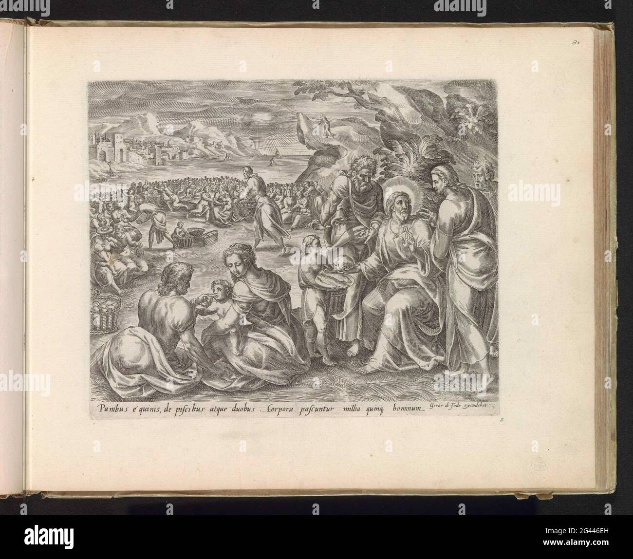 Multiplication of the loaves and the fish; Miracles of Christ ...