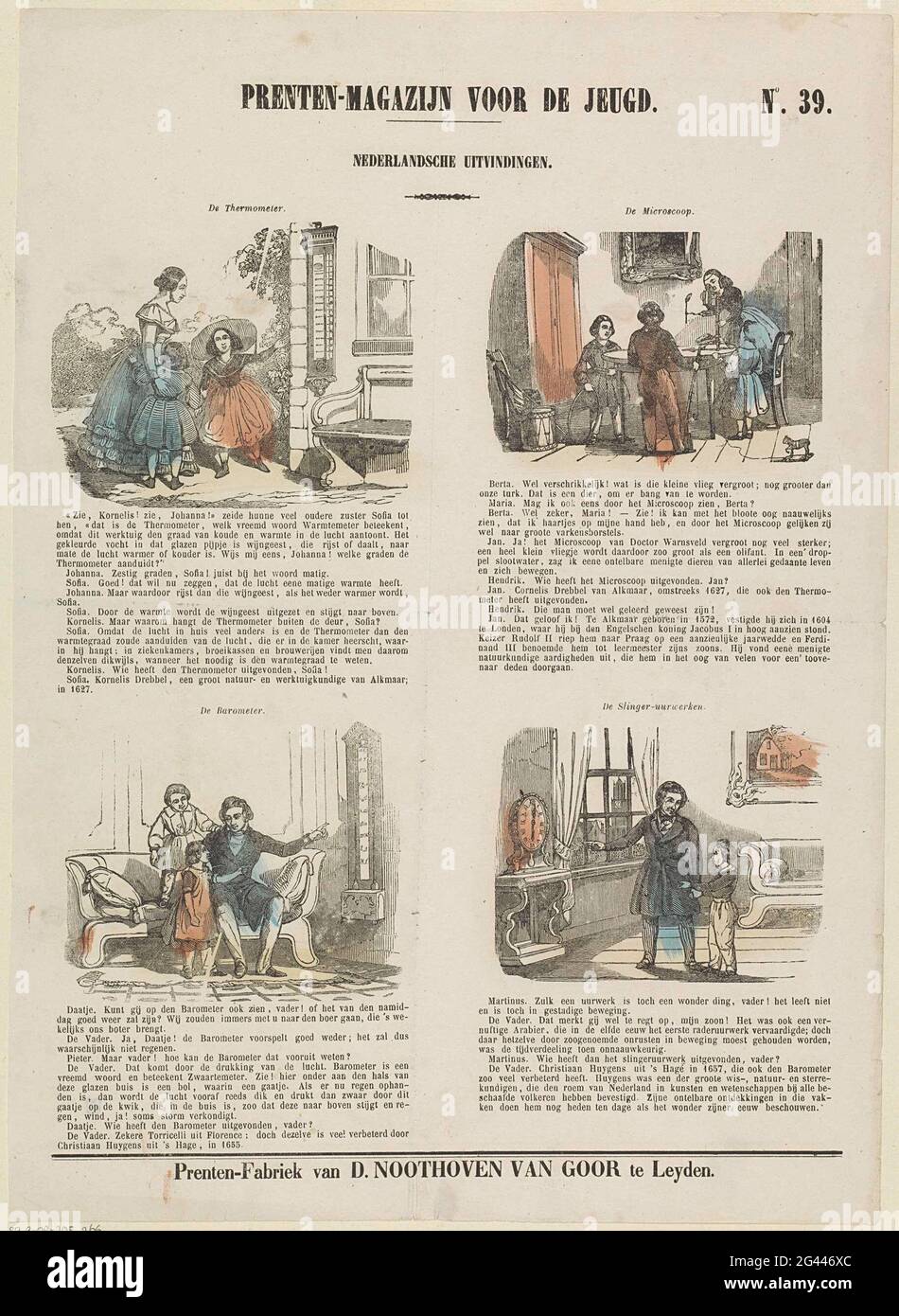 Inventions; Print warehouse for the youth; Dutch inventions. Leaf with ...