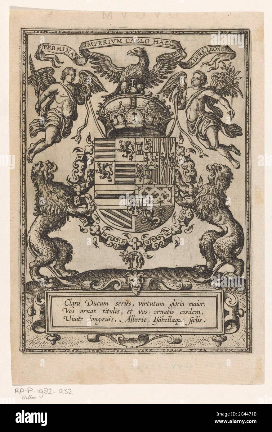 Coat of arms of Albrecht of Austria and Isabella of Spain. Arms of ...