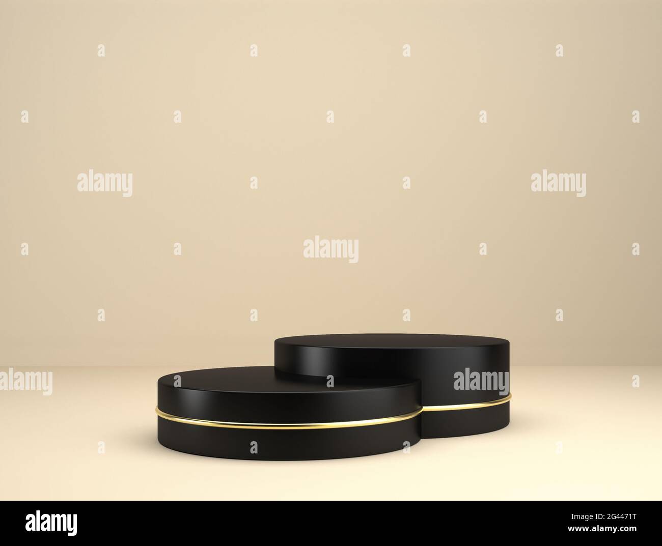 Abstract template as presentation stage in front of background - 3D ...