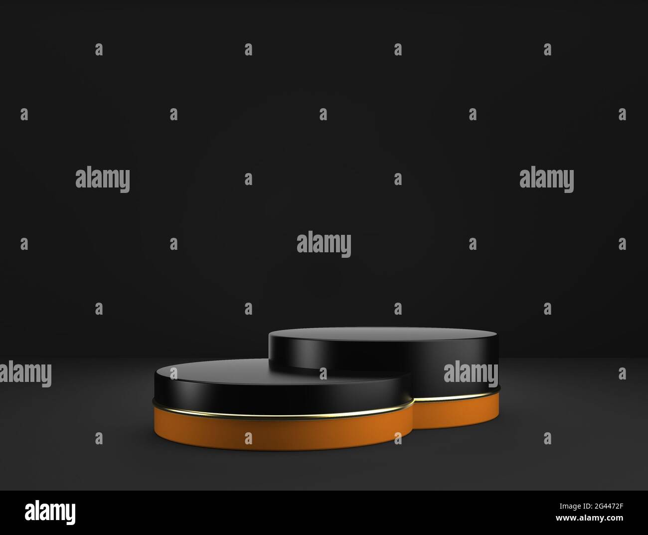 Abstract template as presentation stage in front of background - 3D ...