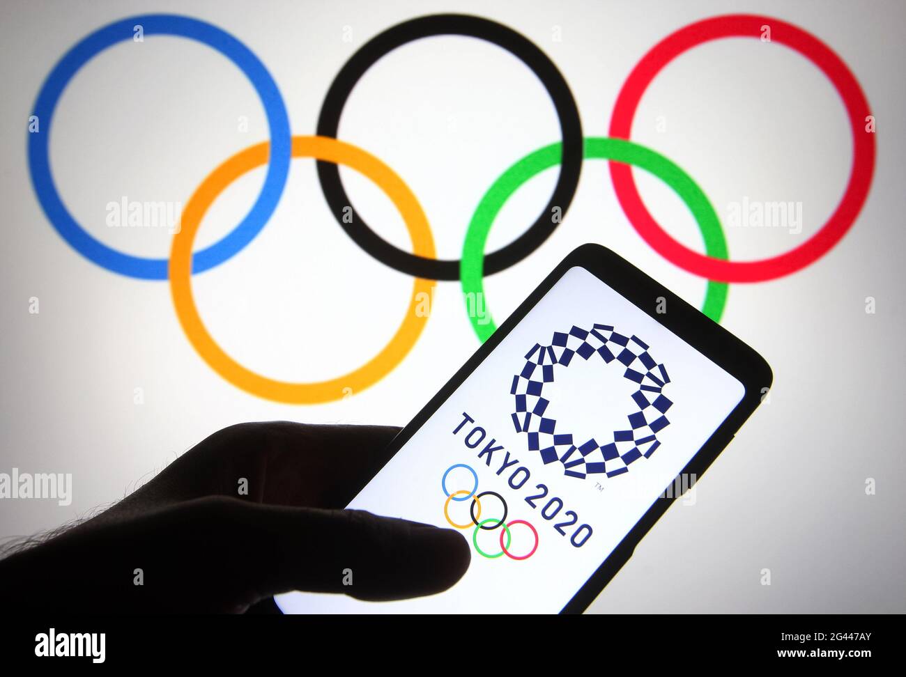 In this photo illustration, Tokyo 2020 Olympic Games (2020 Summer ...