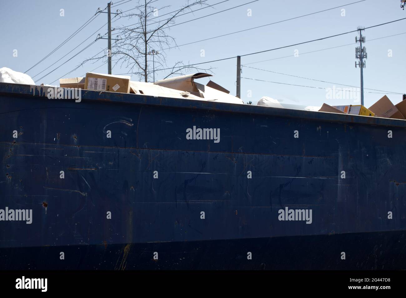Open top waste container hi-res stock photography and images - Alamy