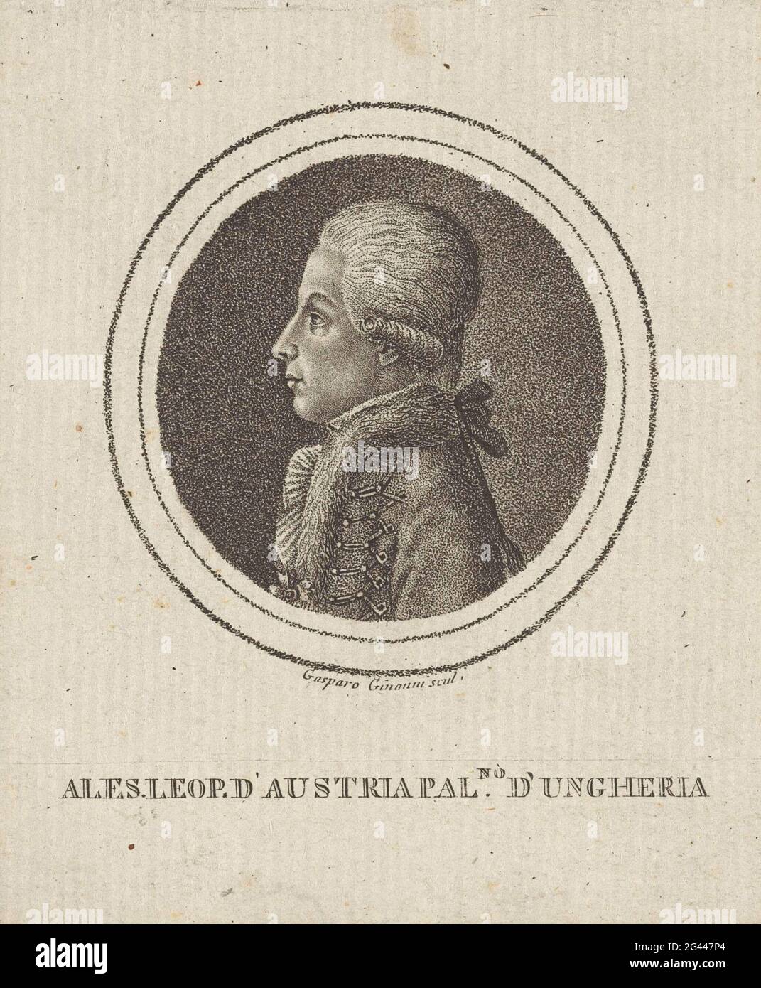 Portrait of emperor Leopold II of Austria Stock Photo - Alamy