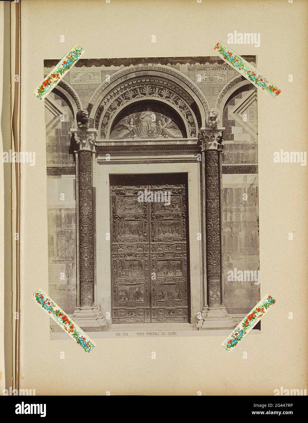 Gate of Pisa Dom; Pisa. Porta Principale del Duomo. Part of photo album ...